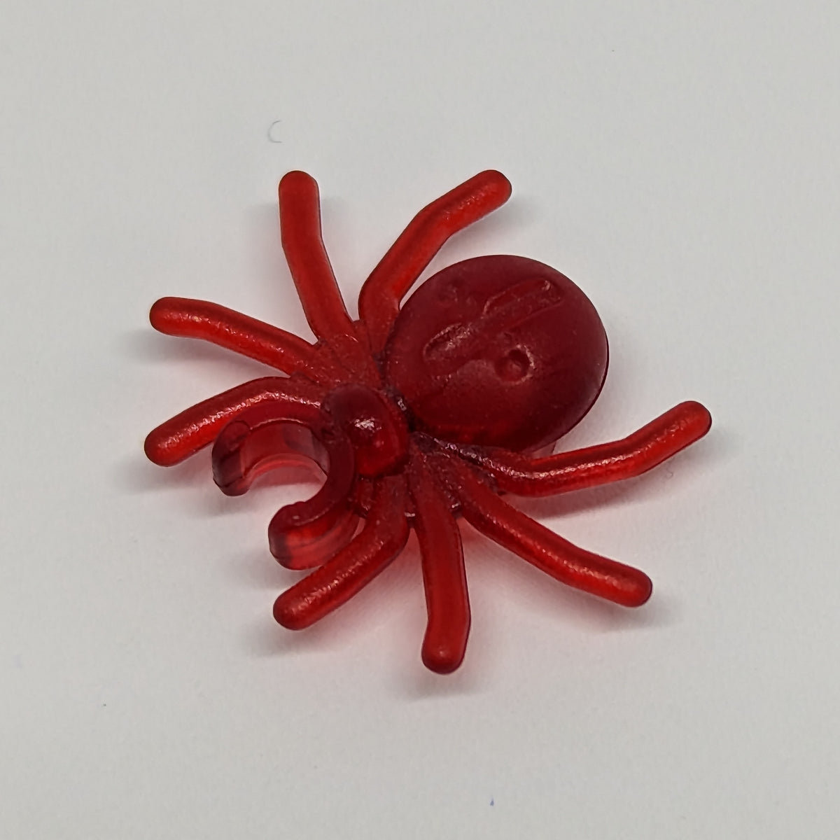 Tier Spinne mit Kreuz transparent rot trans-red – Steinebutzi